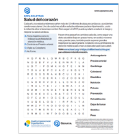 Heart Health Word Search (Spanish) – Qsource QIO Resources